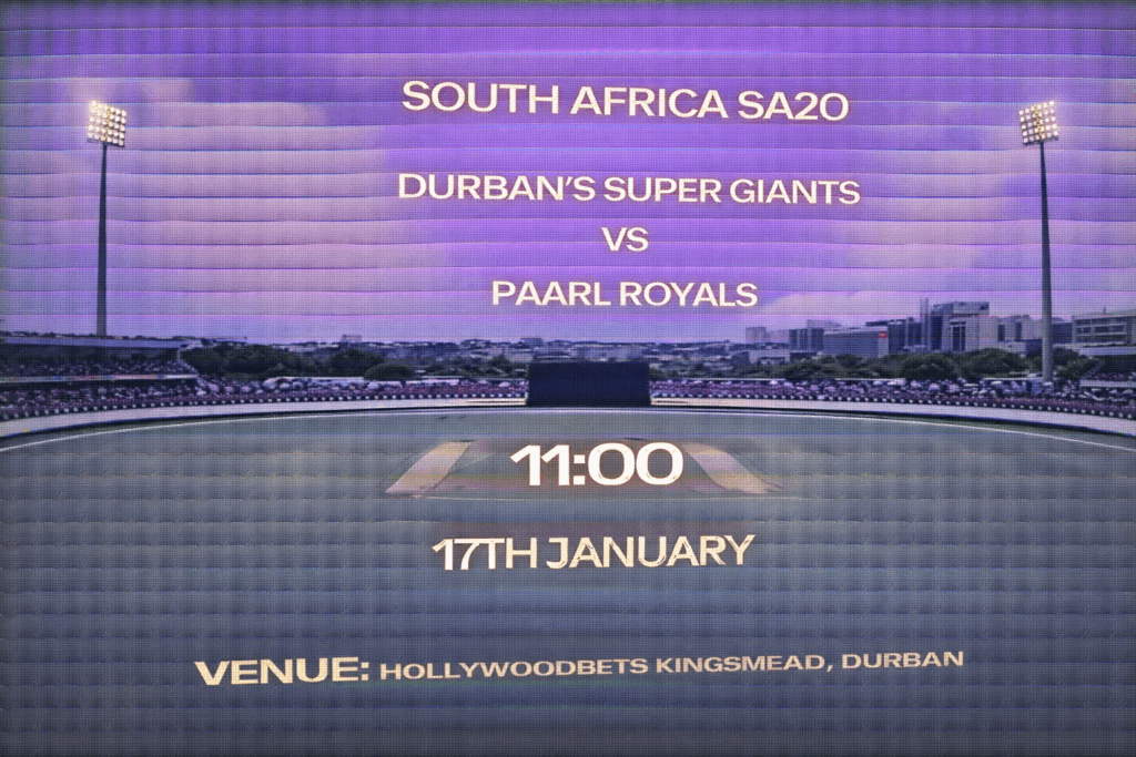 Durban’s Super Giants vs Paarl Royals SA20 Preview