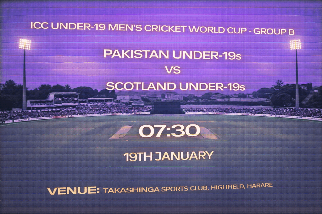 Pakistan Under-19s vs Scotland Under-19s World Cup Preview