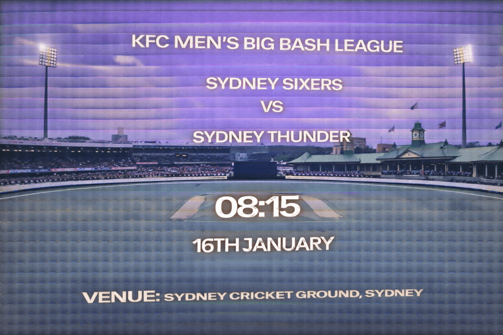 Sydney Sixers vs Sydney Thunder BBL Preview